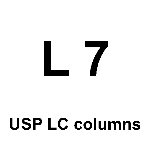 USP L7: Octyl silane chemically bonded to totally or superficially ...