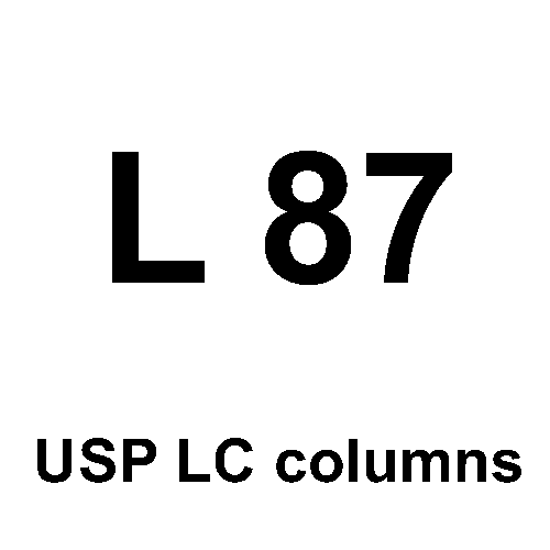USP L87: Dodecyl silane chemically bonded to porous silica particles, 1 ...